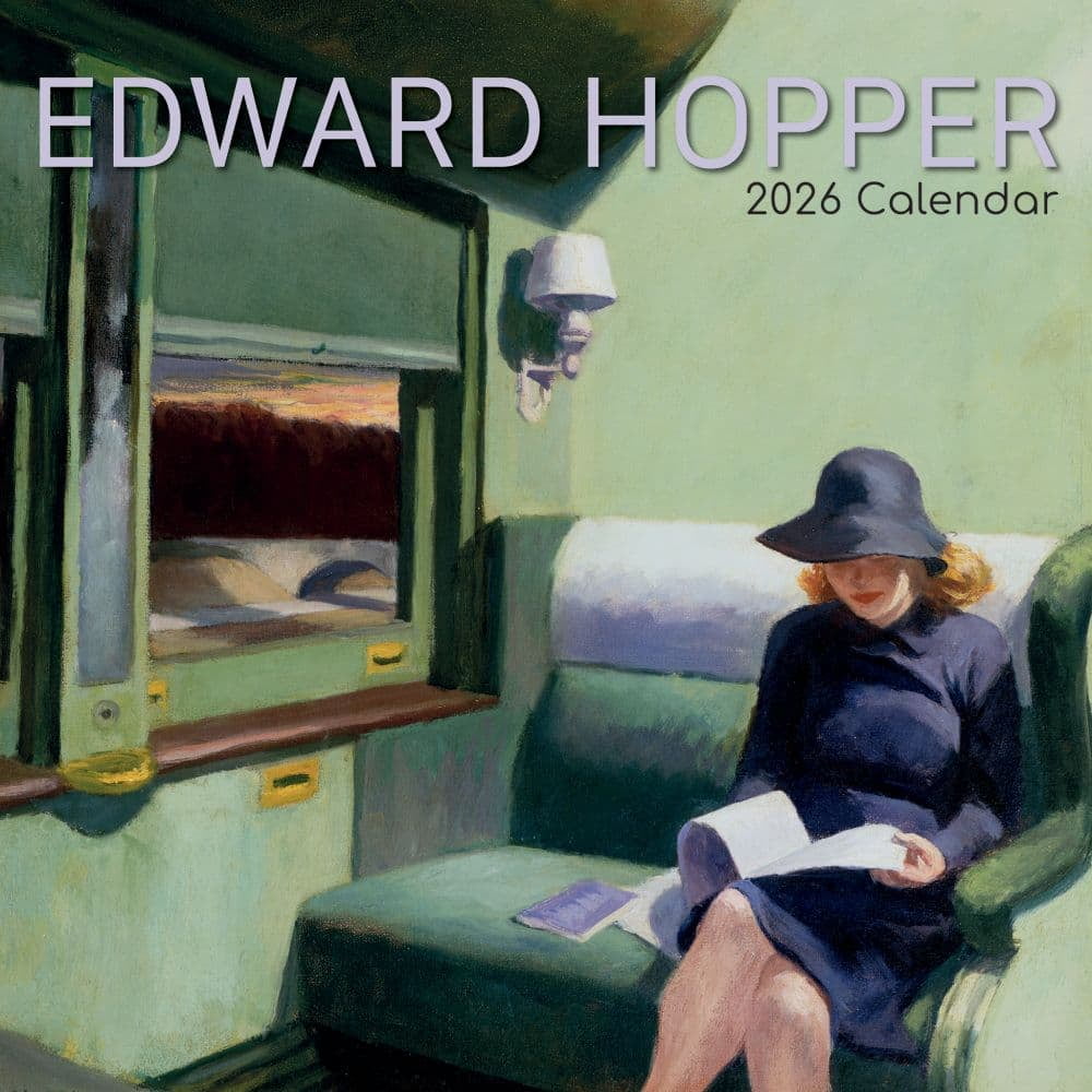Gifted Stationery Co, Edward Hopper 2026 Wall Calendar, 12'' X 12'', 16 ...