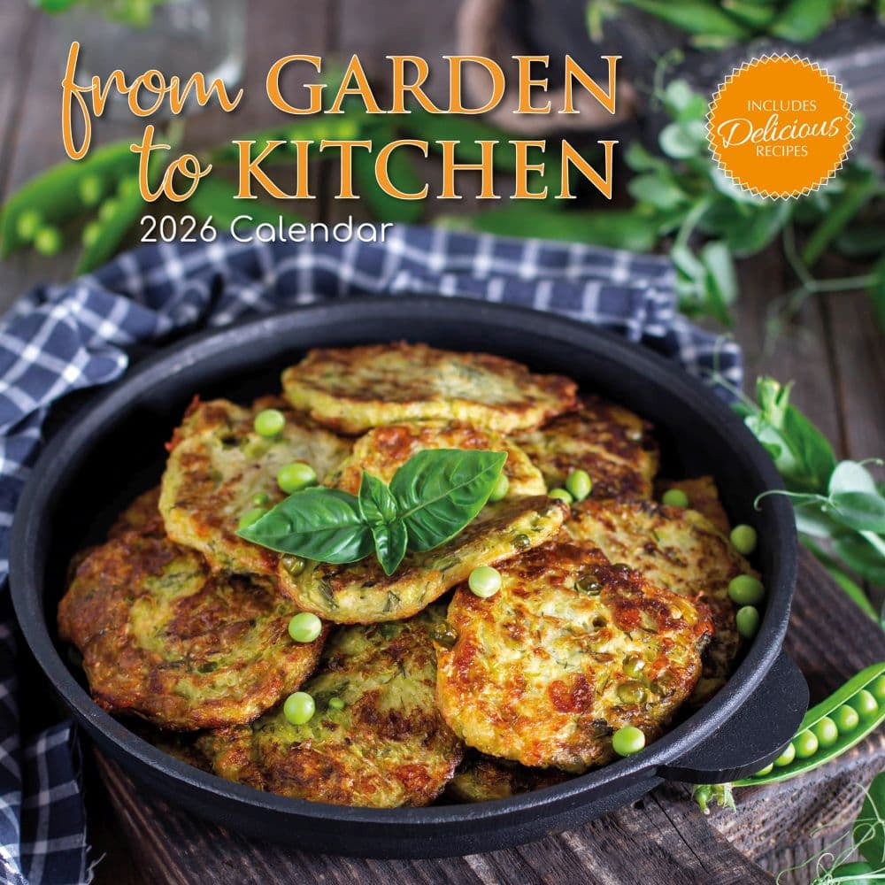 Gifted Stationery Co, Garden to Kitchen 2026 Wall Calendar, 12'' X 12 ...