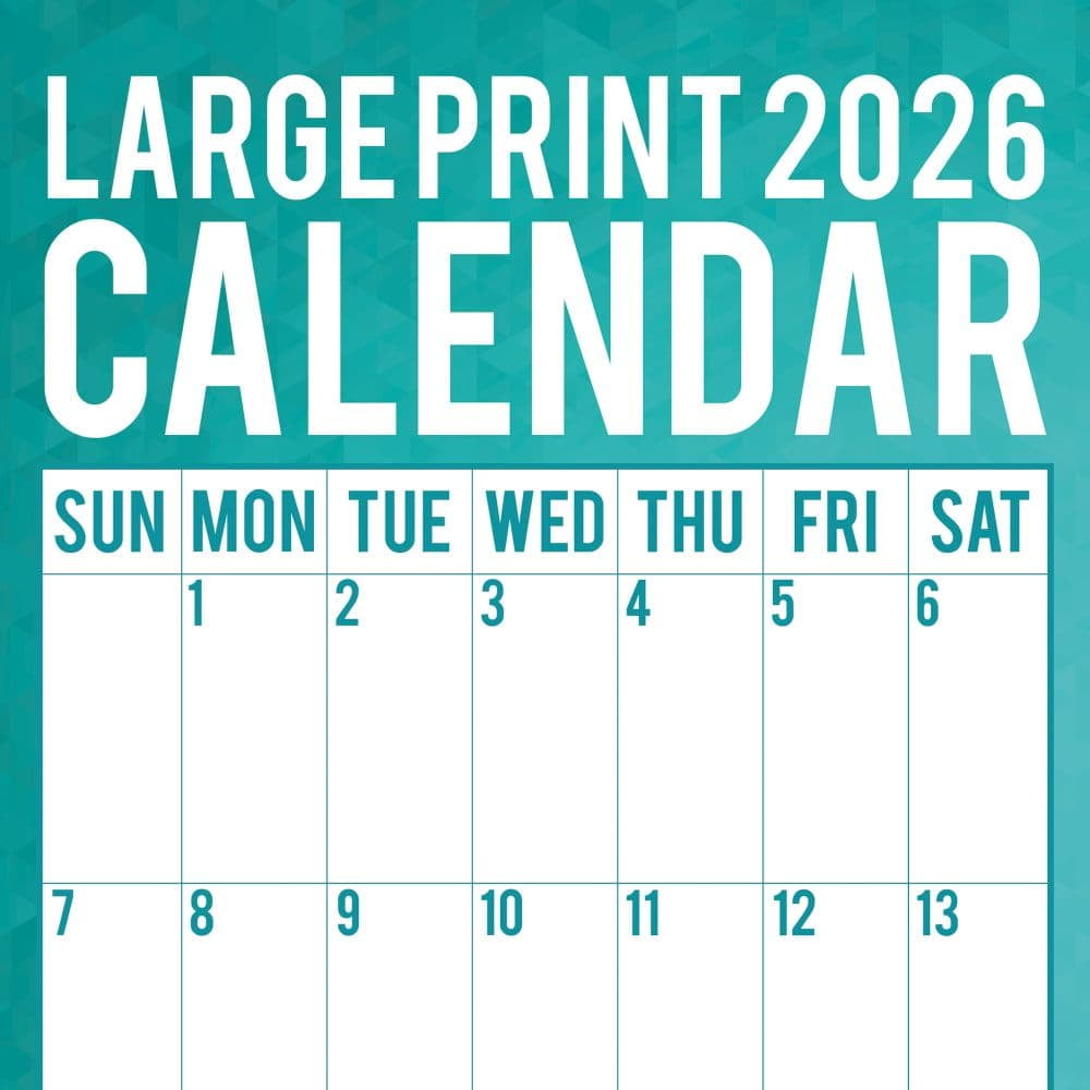 Gifted Stationery Co, Large Print 2026 Wall Calendar, 12'' X 12'', 16 ...