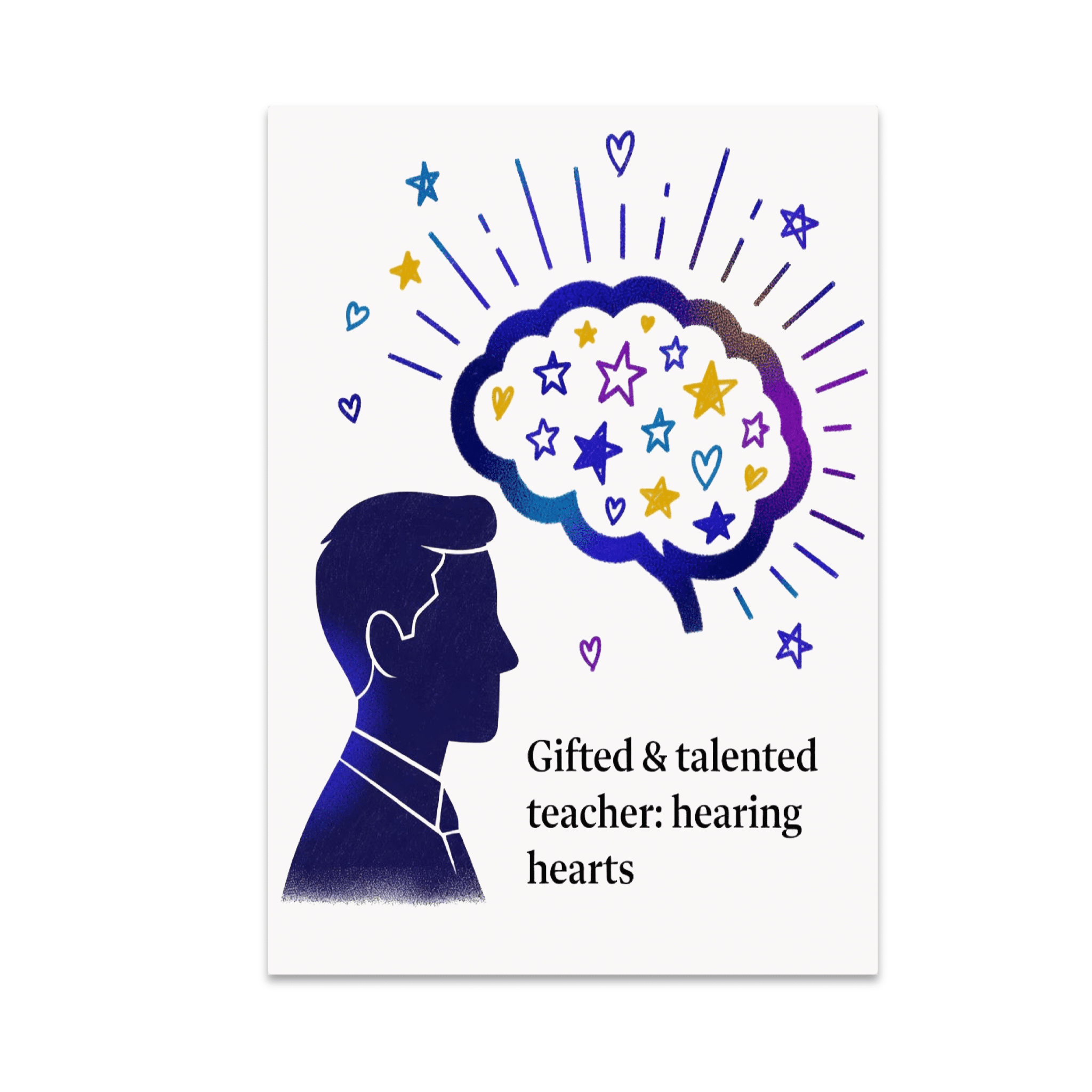 Gifted & Talented Teacher Wall Art - Educator Appreciation - 13x19 ...