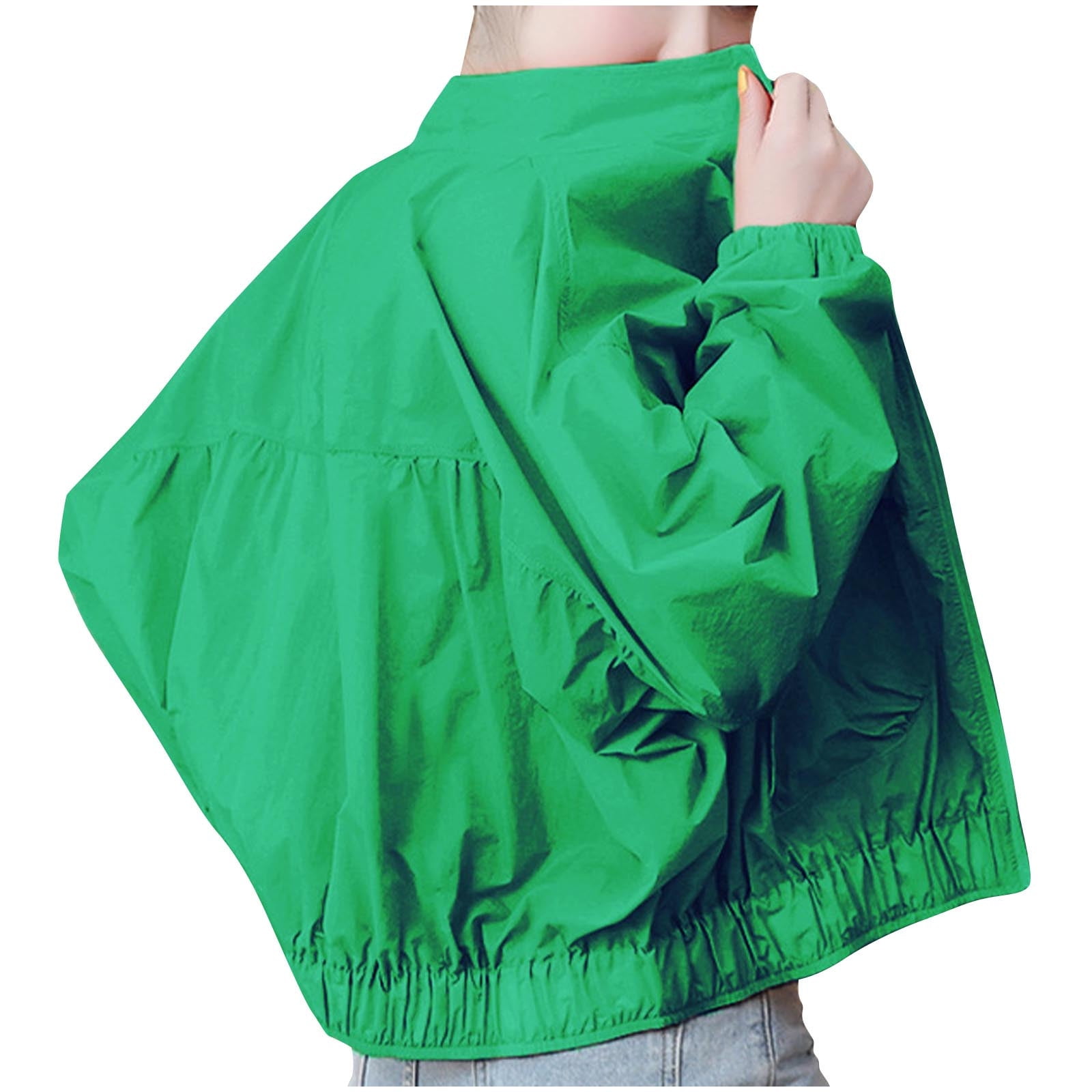 Giftesty Hoodedless Outwear for Women Sunscreen Suit with Pocket Zipper ...