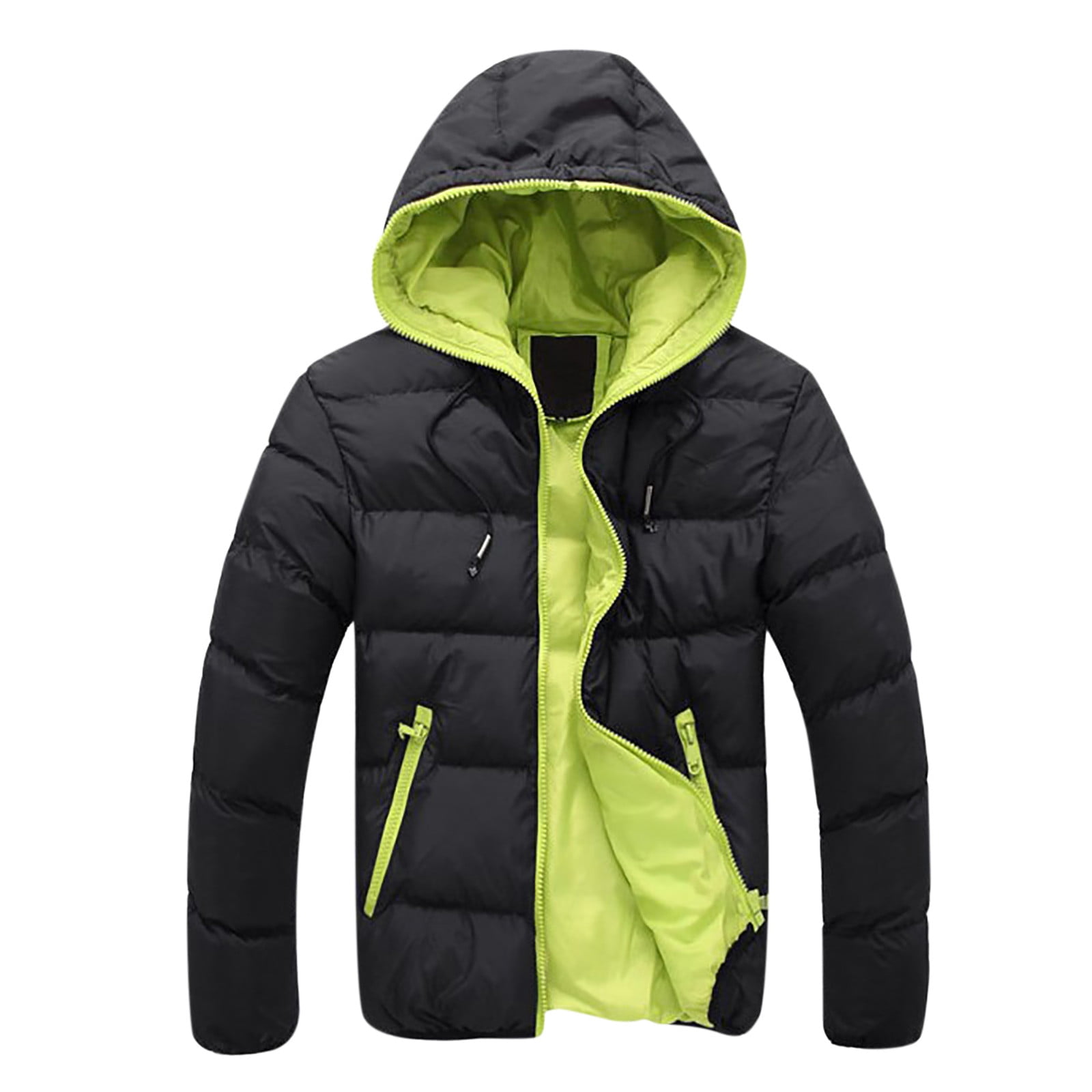 Giftesty Men Coats Clearance, Casual Autumn Winter Color Contrast Thick ...