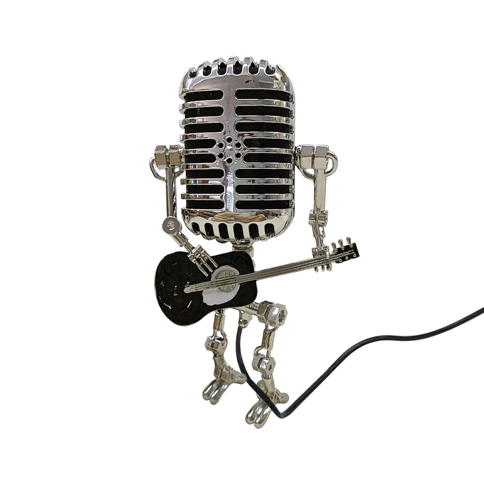 Giftesty Vintage Microphone Robot Table Lamp Home Desktop Decoration ...