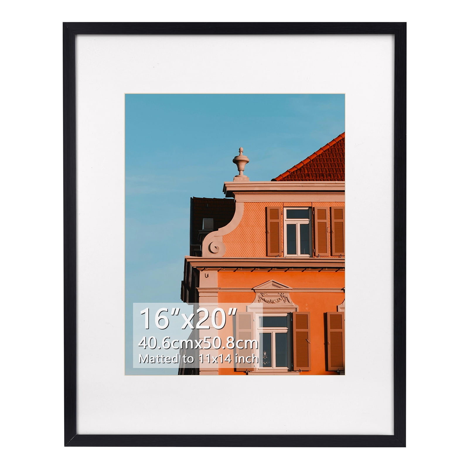 Giftgarden 16x20 Picture Frames Single Pack Matted to 11x14 Photo, Gallery Wall Picture Frame ...