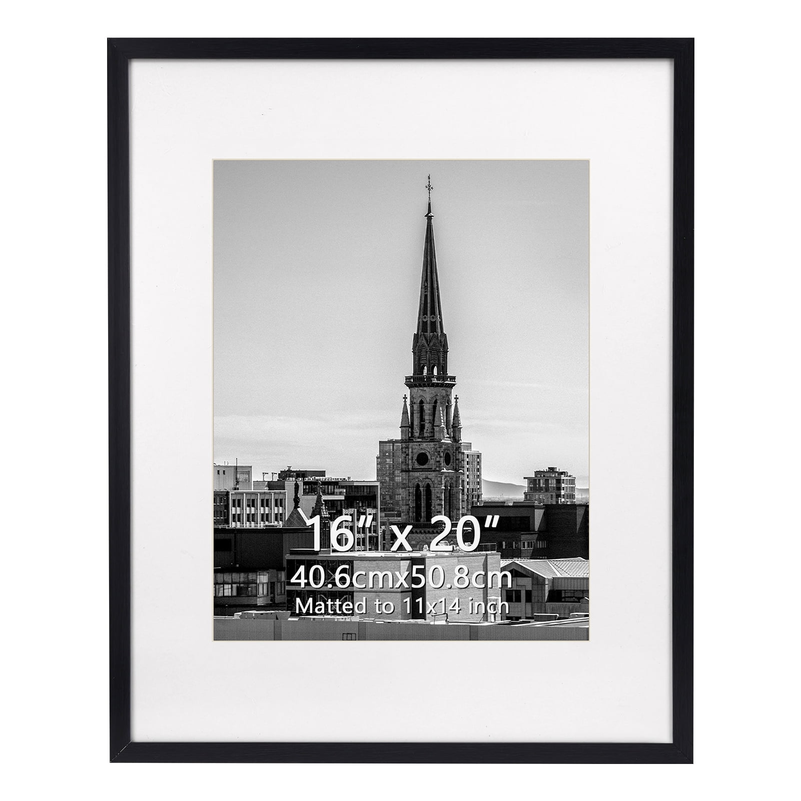 Giftgarden 16x20 Picture Frames Single Pack Matted to 11x14 Photo, Gallery Wall Picture Frame ...