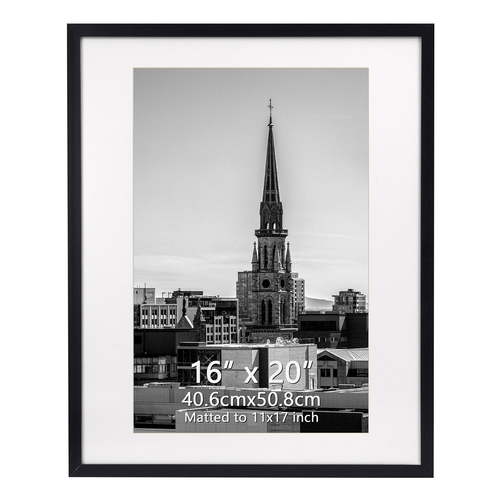 Giftgarden 16x20 Picture Frames Single Pack Matted to 11x17 Photo, Gallery Wall Picture Frame ...