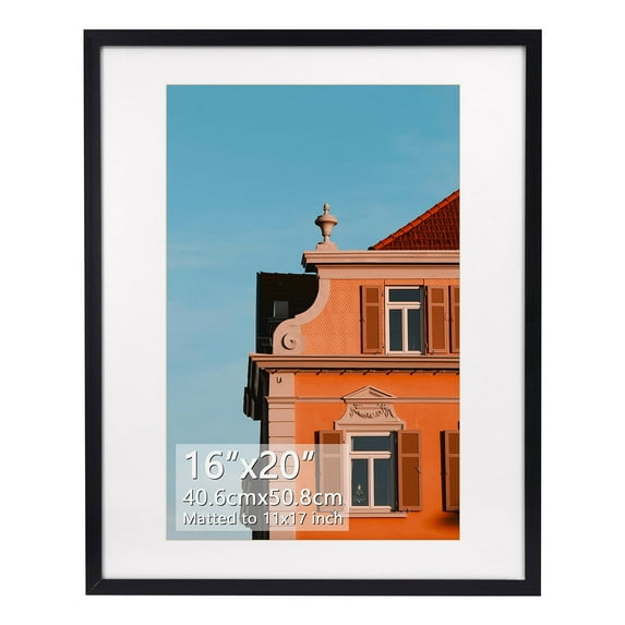 Giftgarden 16x20 Picture Frames Single Pack Matted to 11x17 Photo, Gallery Wall Picture Frame ...