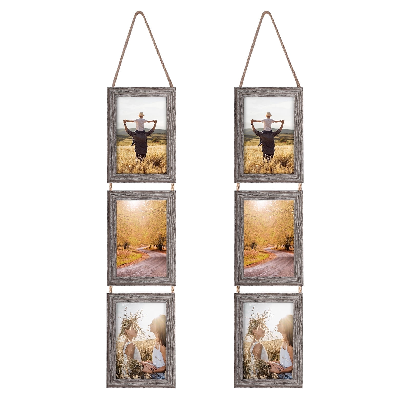 Giftgarden Unique Decorative 4x6 Photo Frame Collage Set of 2, Multiple ...