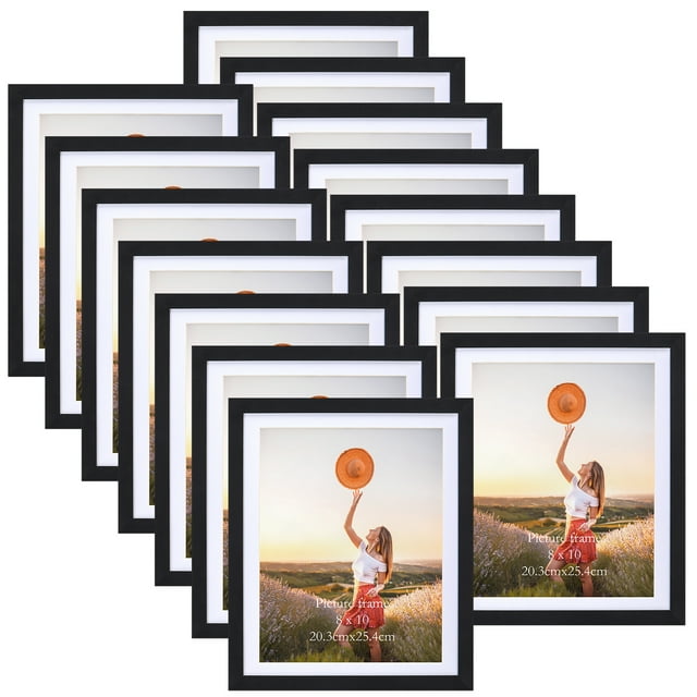 Giftgarden 15 Set 8x10 Black Picture Frames, Versatile Display for Wall ...