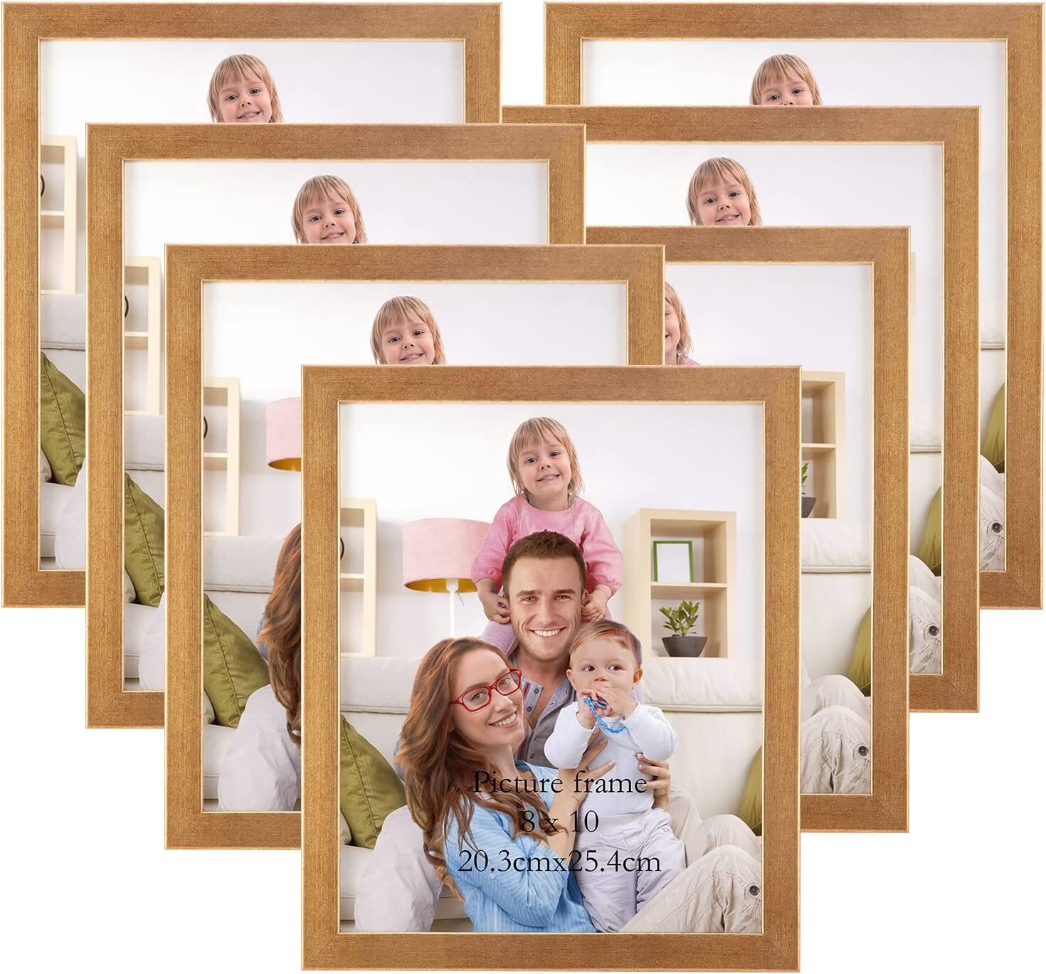 8x10 Sutter Burnished Gold Picture Frame - Walmart.com