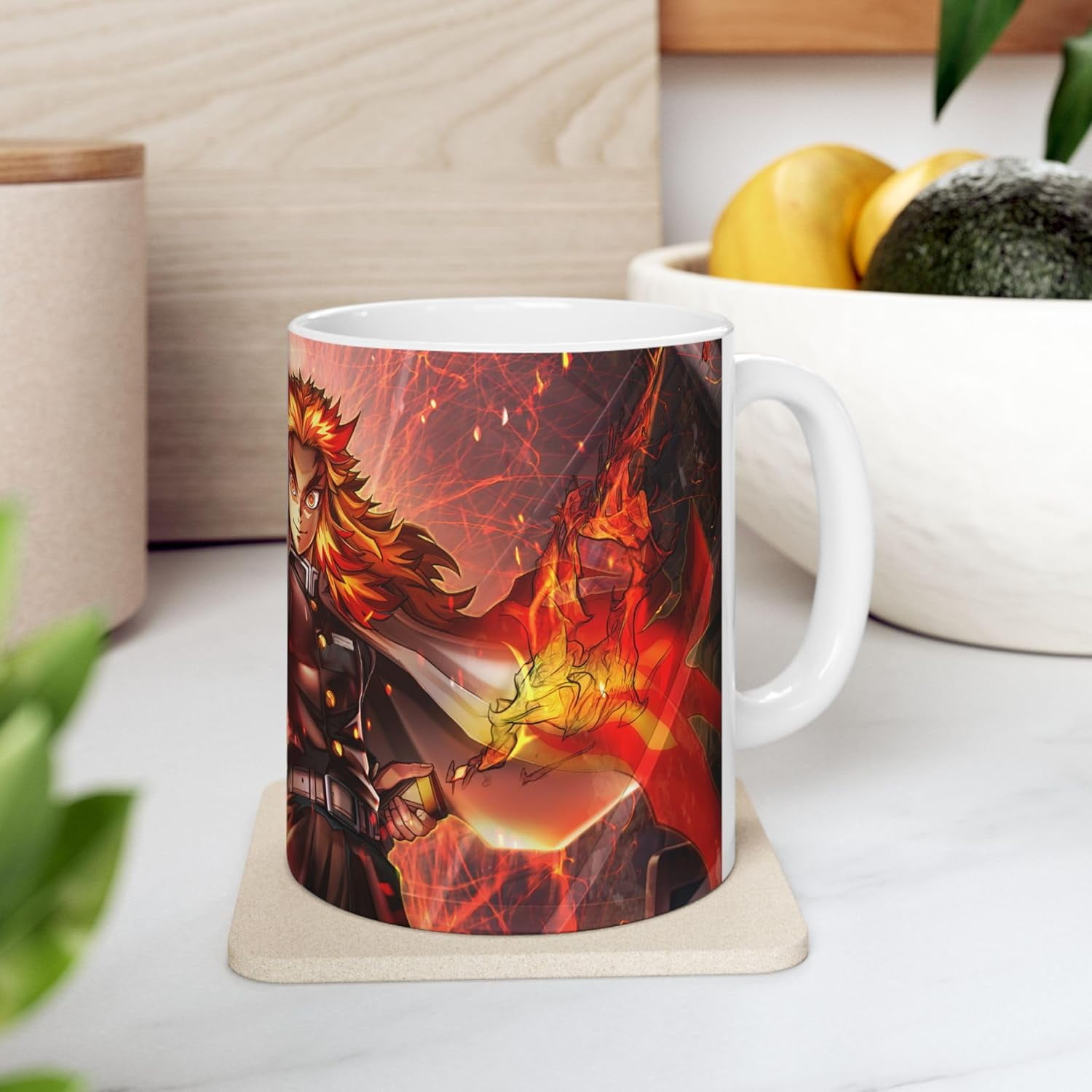 Gifting Domus Anime Coffee Mug Kyojuro Rengoku 350 ml Include 10 Free ...