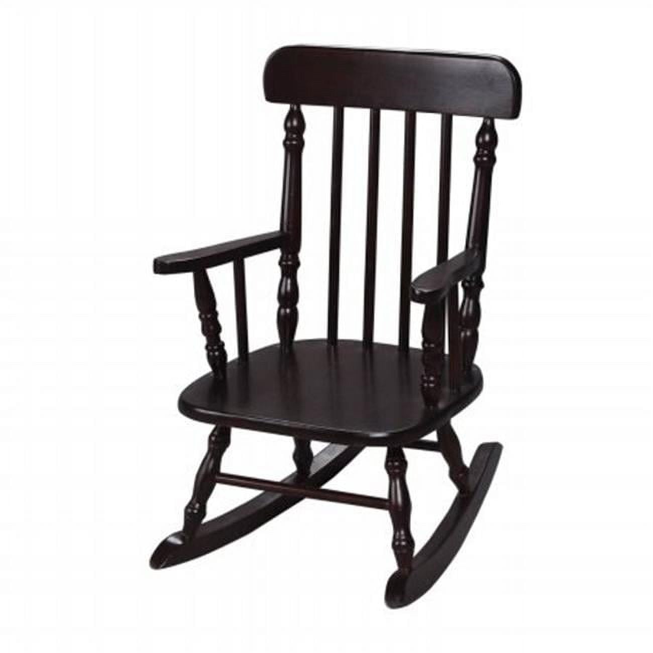 Giftmark Deluxe Children's Spindle Rocking Chair Espresso - Walmart.com