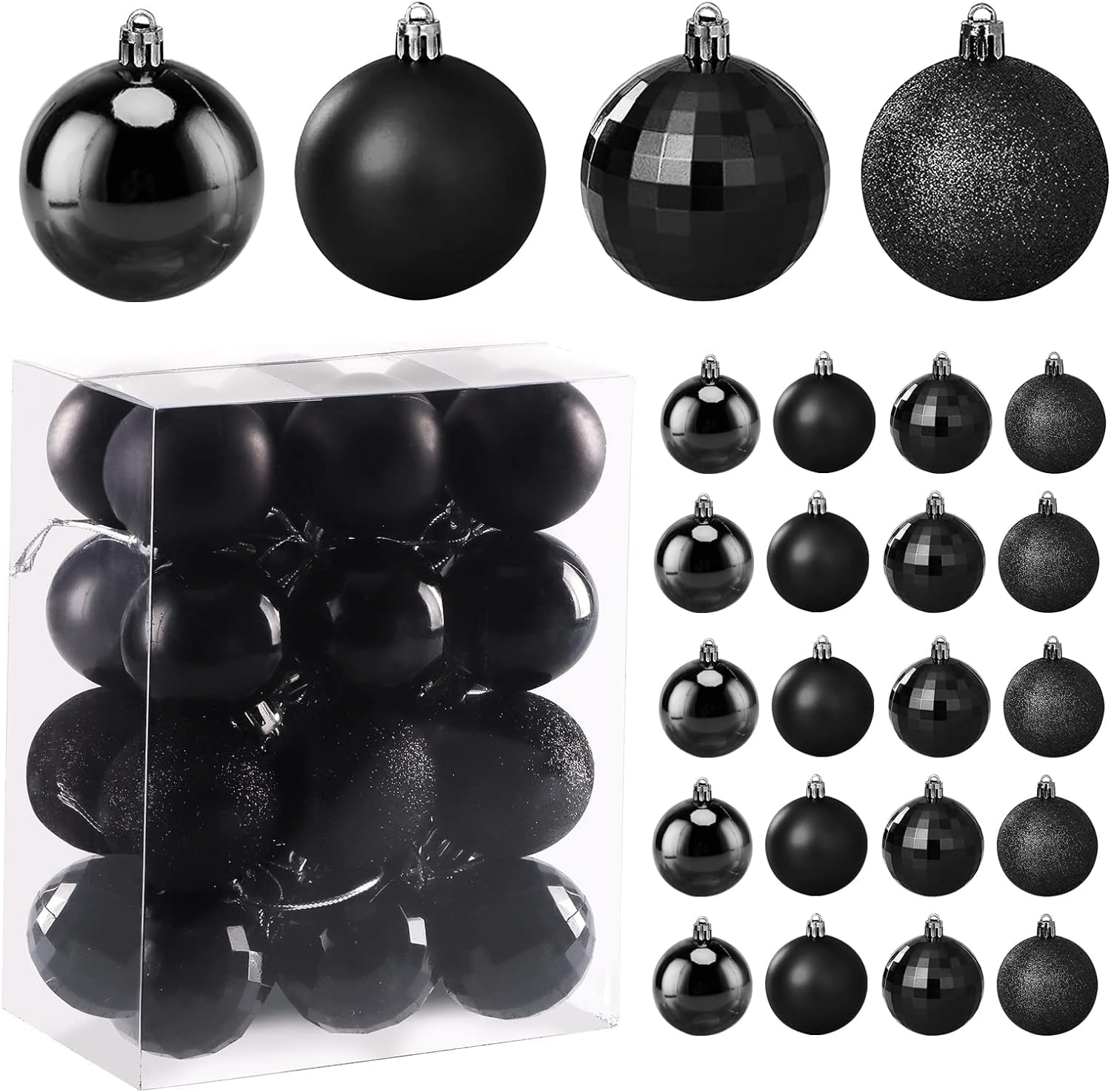Giftprod 24Pcs 1.57 inch EC36 Ball Ornaments Set Tree Decoration Balls ...