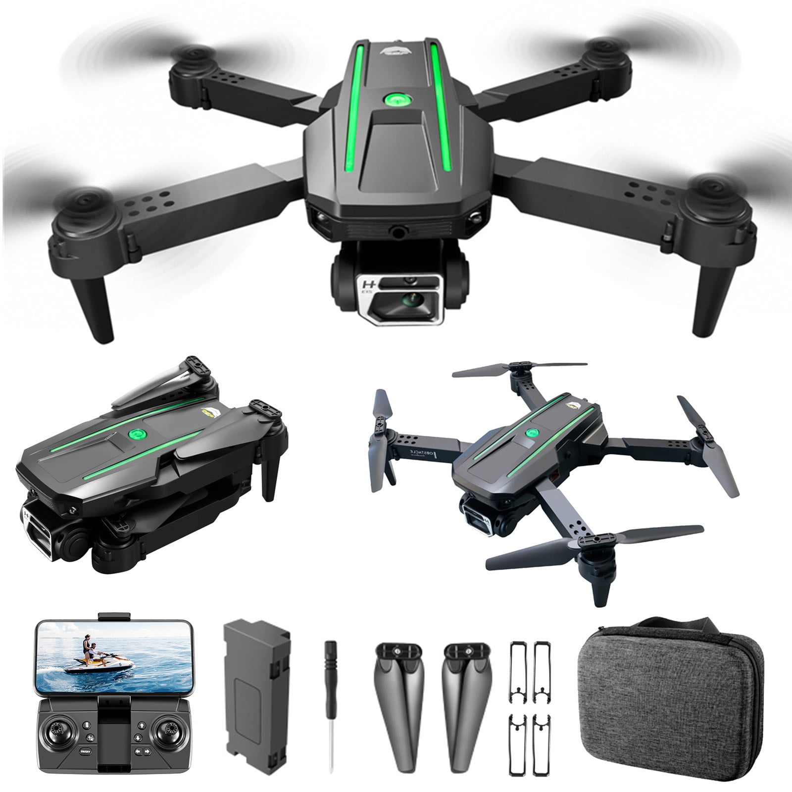 Gifts for 10 Year Old Boy, Drones with Camera, Foldable Drone with ...