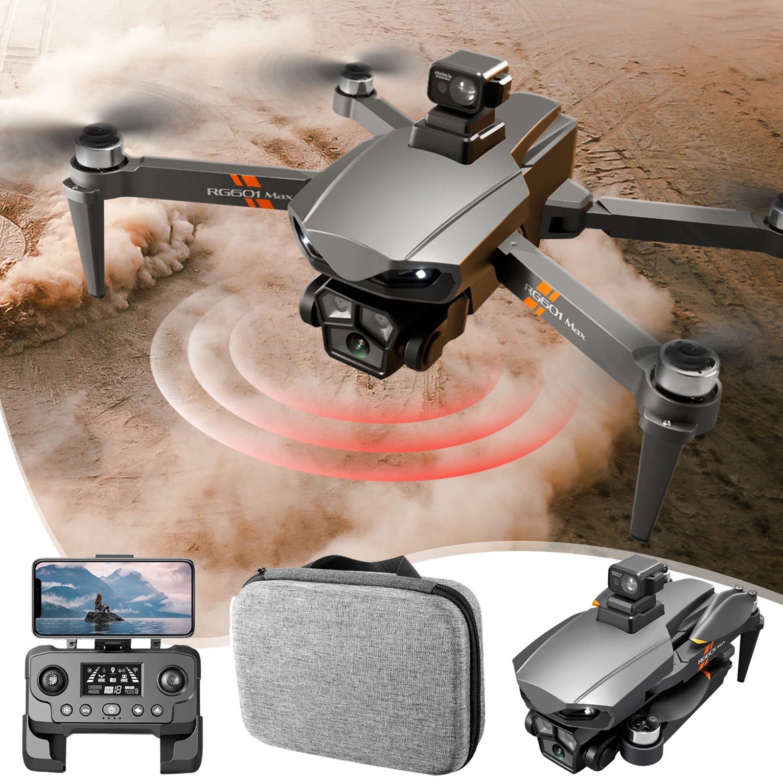 Gifts for 12 Year Old Boys, Foldable Drones, 5G Double Camera 8k UHD ...