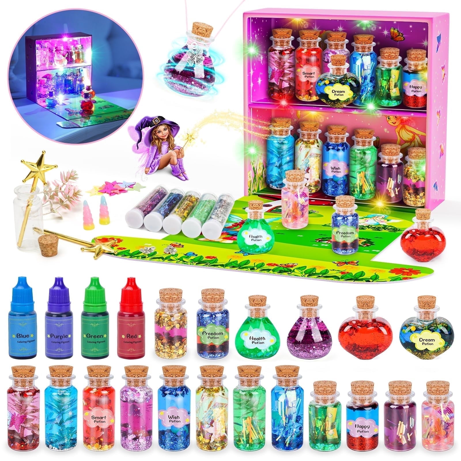 SUNNYPIG Potion Making Kit, Arts and Crafts for Kids, Fairy Toys, Gifts ...