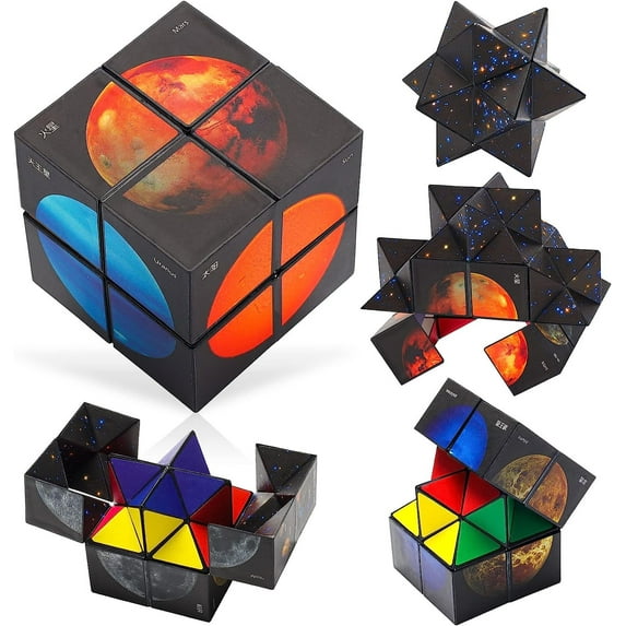 Magic Star Cube Puzzle Toy for 6-14 Year Olds, Stress Relief Fidget ...