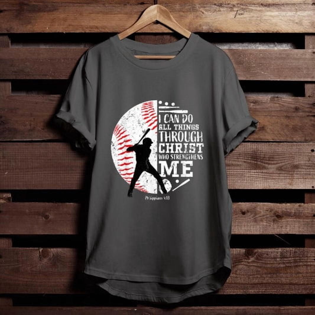 Gifts Baseball Players Teens Boys Kids Christian Bible Verse T-Shirt ...