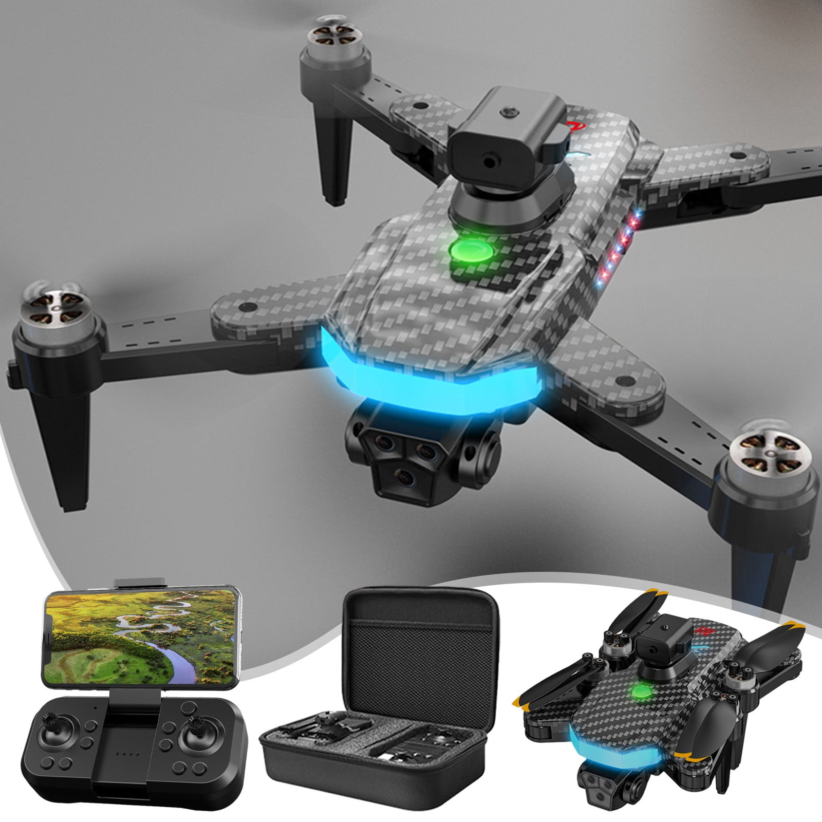 Gifts for Boys 12-14,Brushless Motor Drones with 1080P Cameras Wind ...