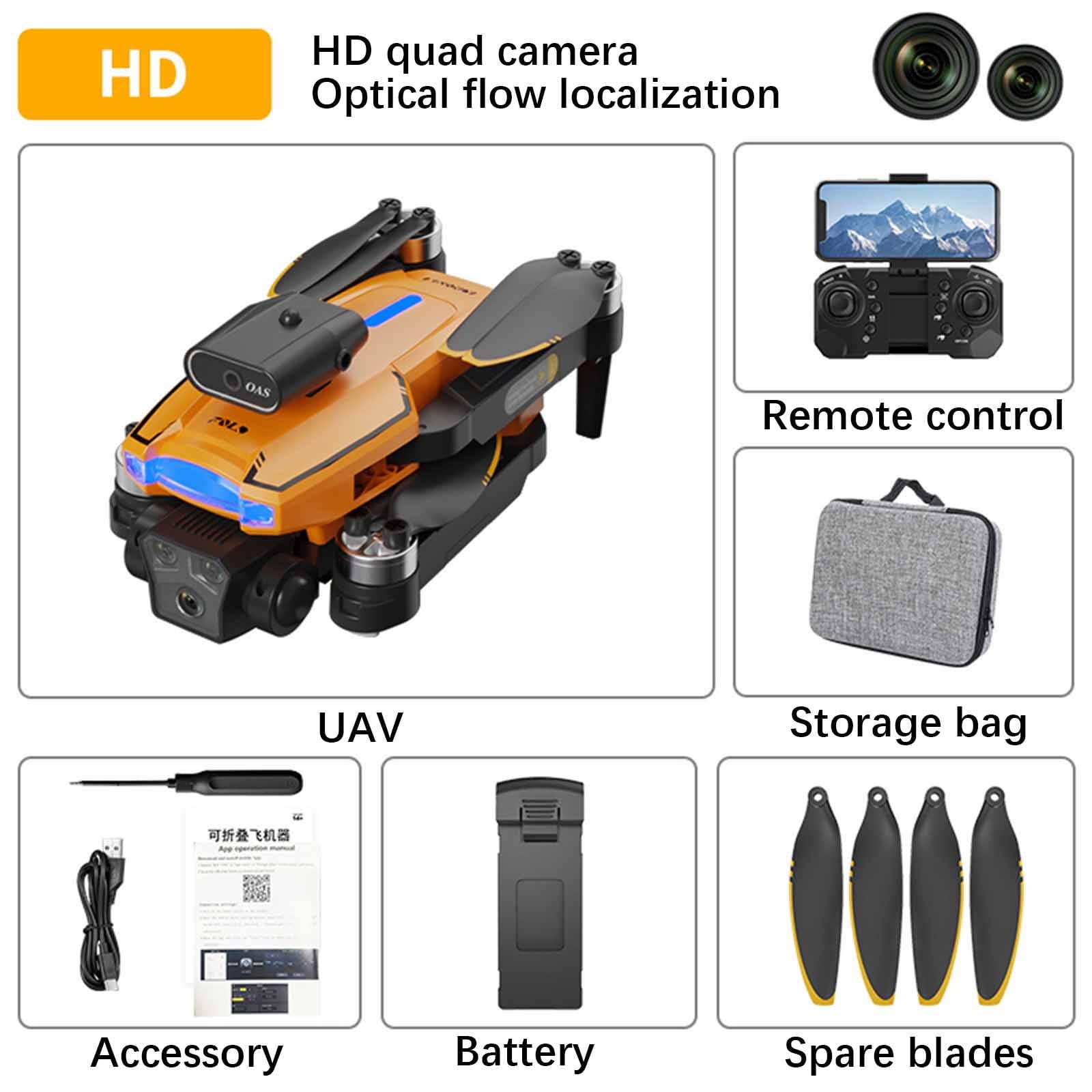 Gifts for Boys Age 7, Camera Drones, Optical Positioning Brushless ...