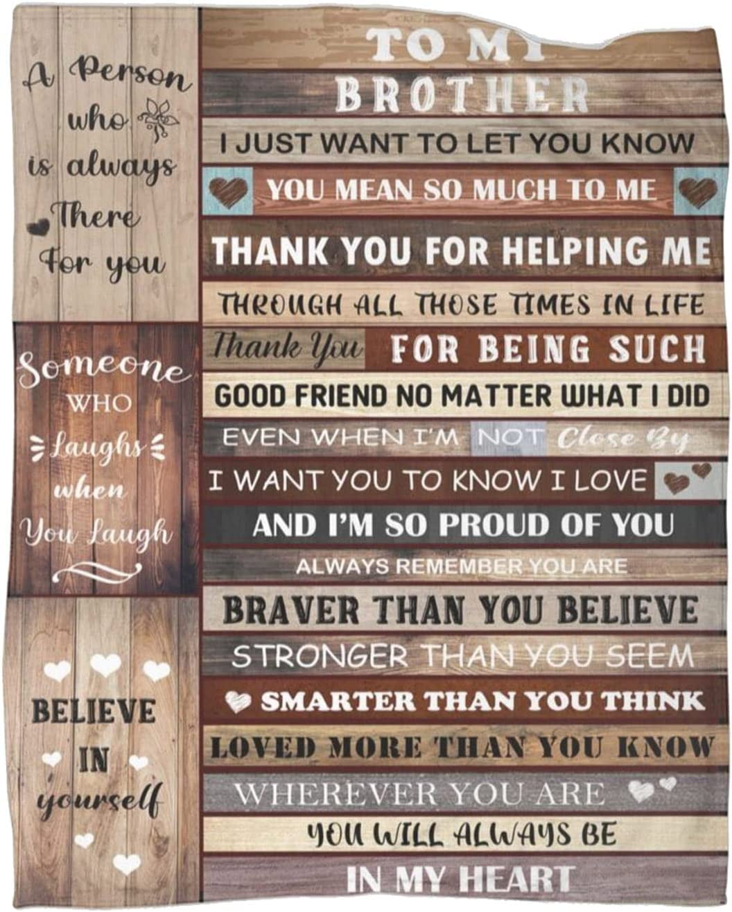 Gifts for Brother Blanket, Brother Gifts from Sister, Gifts for Brother ...