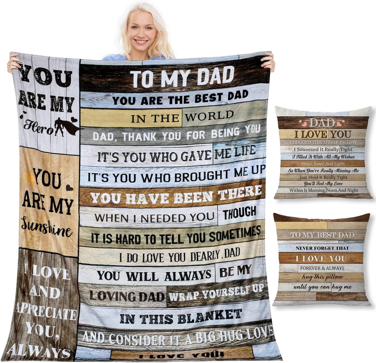 Gifts for Dad from Daughter or Son - to My Dad Blanket Father''s Day ...