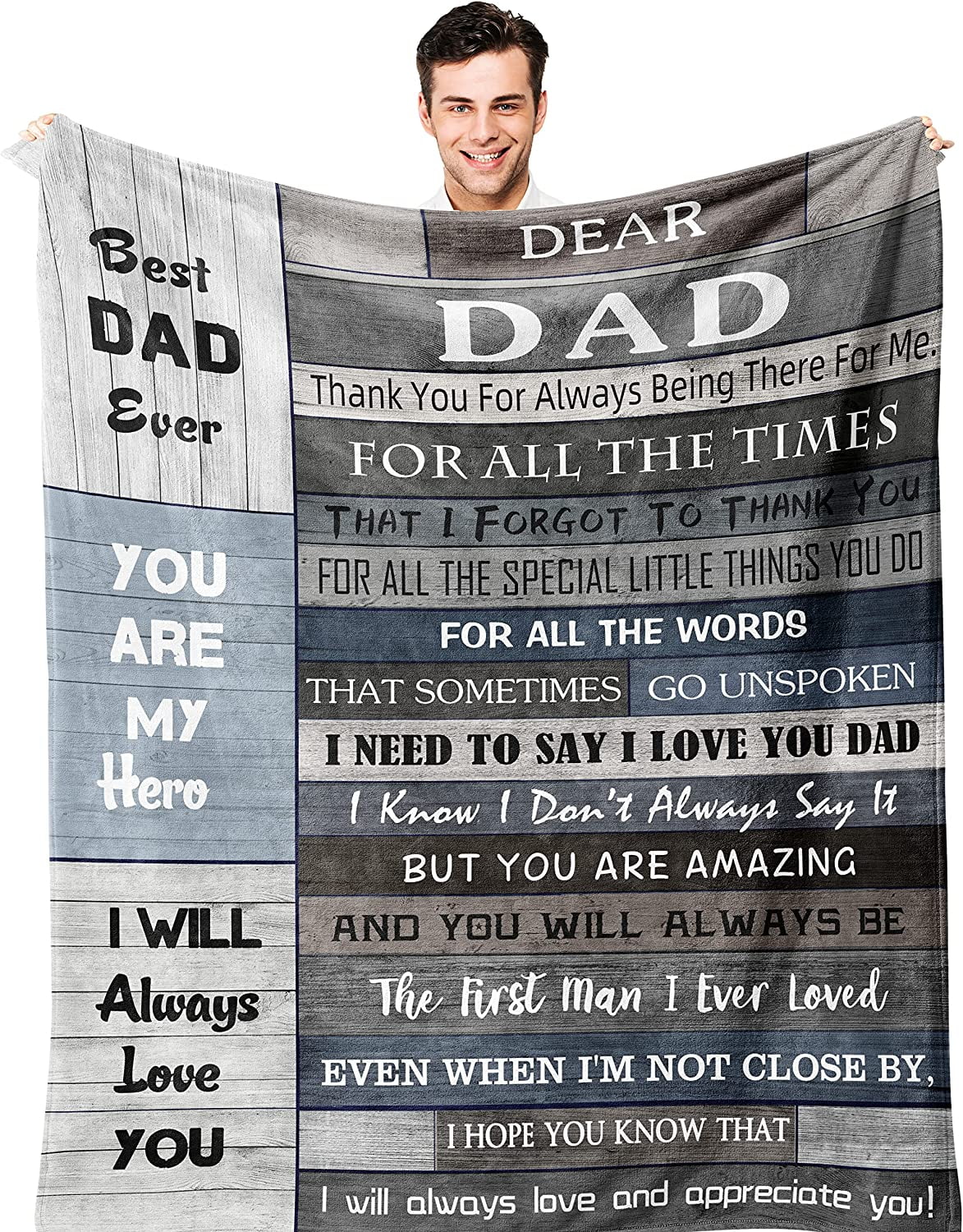 Gifts for Dad, Fathers Day Blanket Gifts for Dad, Dad Birthday Gift ...
