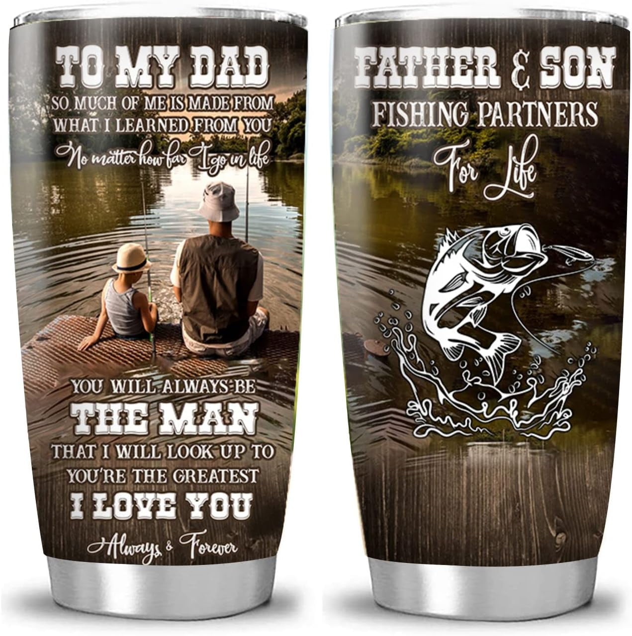 Gifts for Dad From Son, 20Oz Coffee Tumbler Stainless Steel Insulated ...