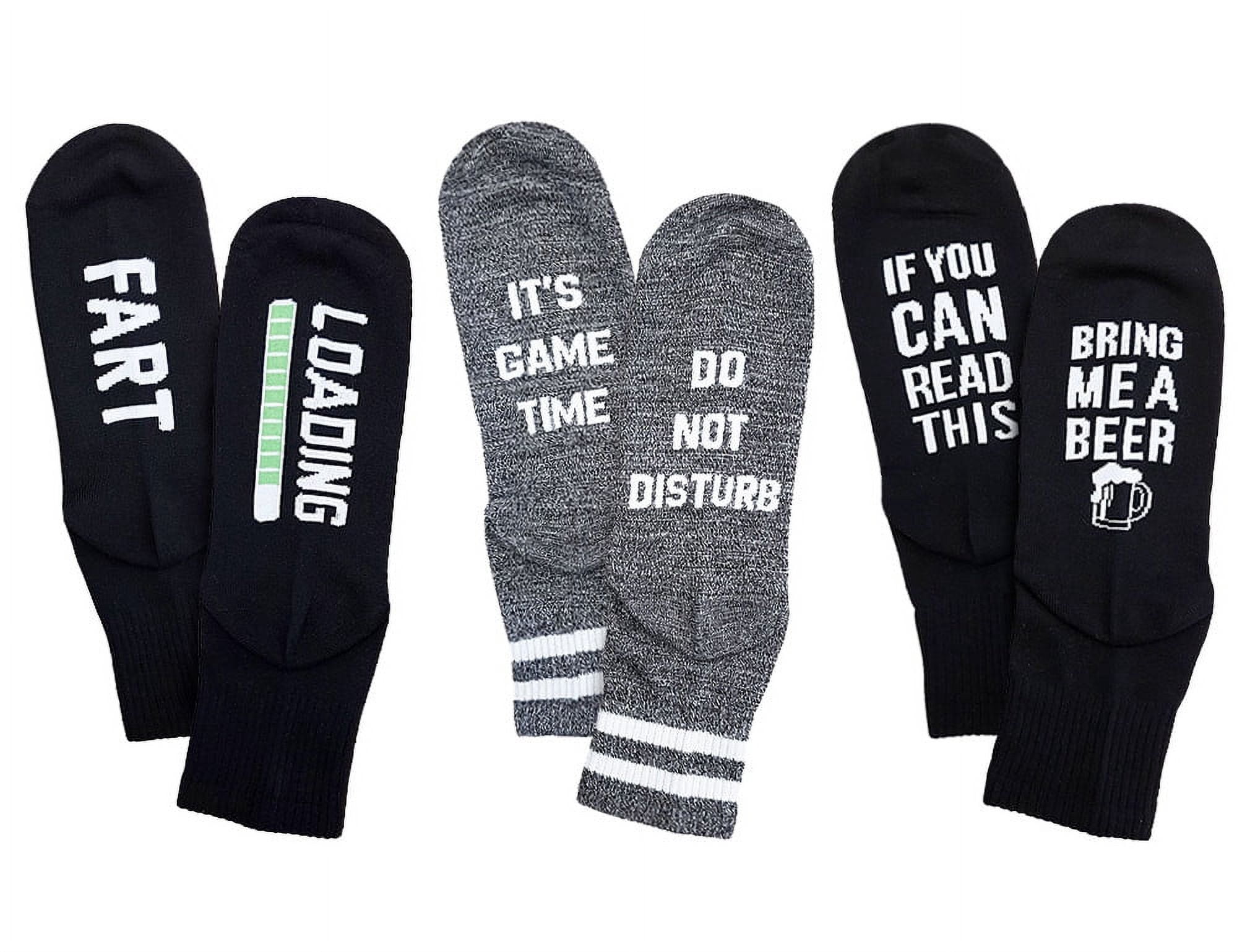 Gifts for Dad - Funny Men's Crew Socks for Father's Day, Birthday Gift ...