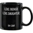 Modwnfy Black Ceramic Coffee Mug 11 fl oz - Gift for Dad, Suitable for ...