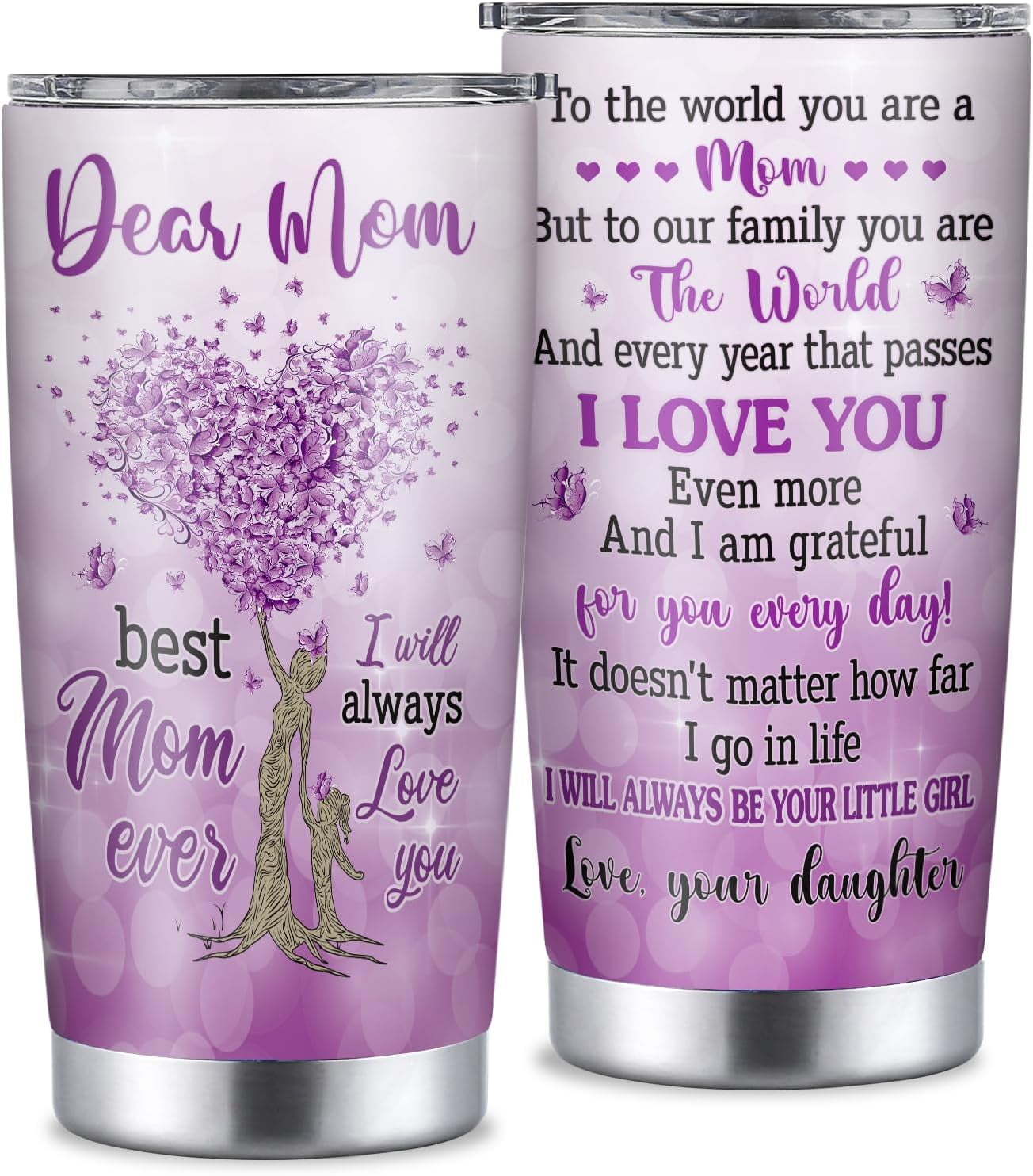 Gifts for Dear Mom from Daughter, 20oz Insulated Tumbler Mom Gifts ...