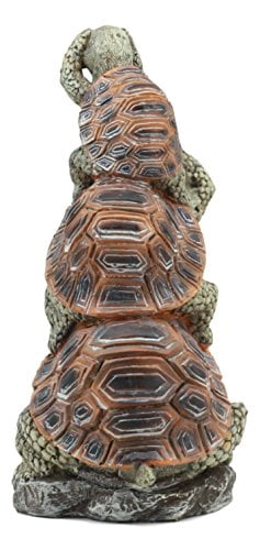 Gifts & Decor Ebros Whimsical Acrobatic See Hear Speak No Evil Turtles ...