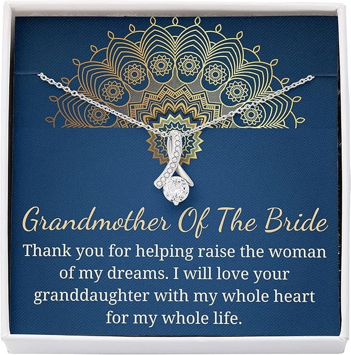 Gifts For Grandmother of the Bride Neckalce from groom on Wedding ...