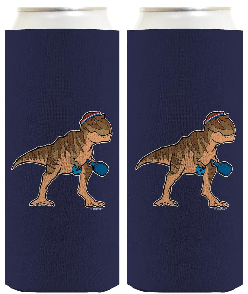 Gifts For Pickleball Players T-Rex Playing Pickleball 2-Pack Ultra Slim ...