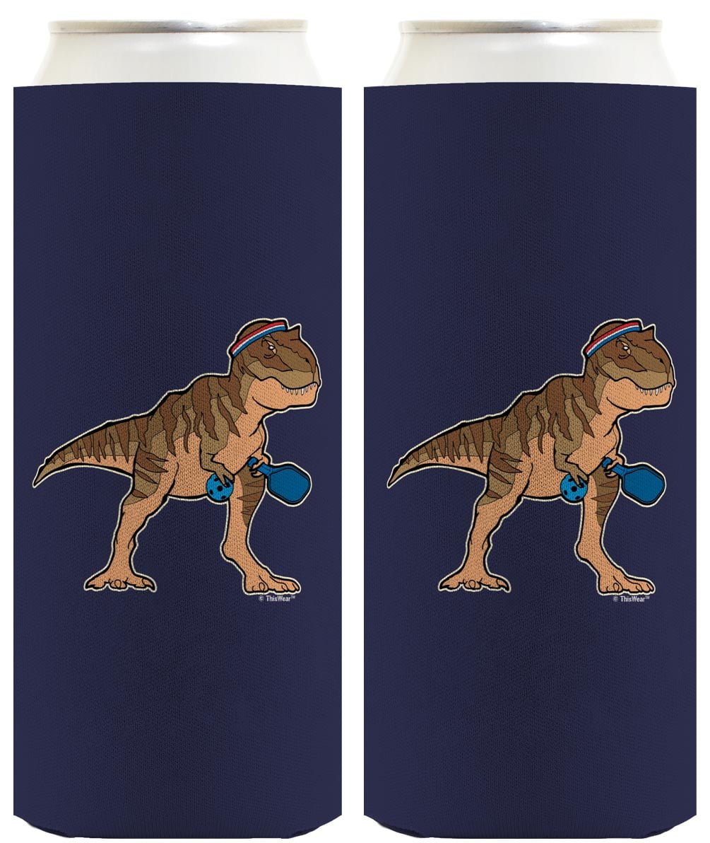 Gifts For Pickleball Players T-Rex Playing Pickleball 2-Pack Ultra Slim ...