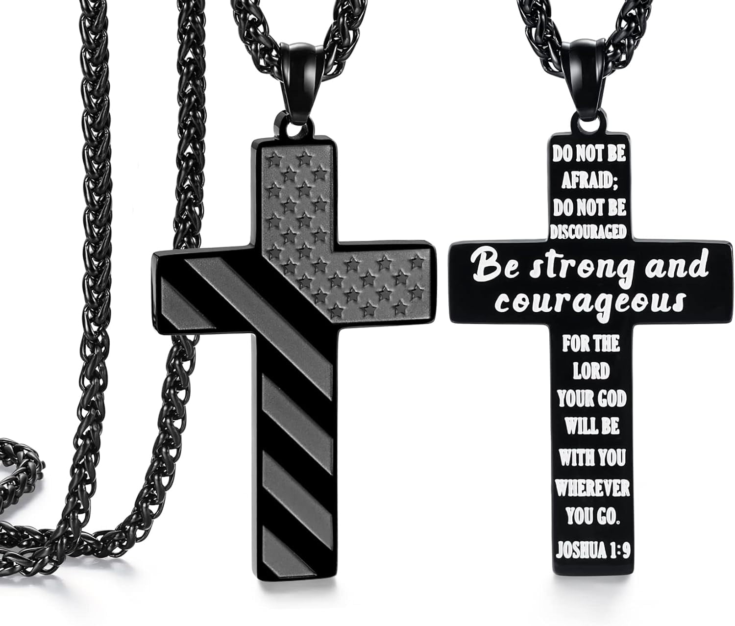 Gifts For Teens/Men, American Flag Cross Necklace For Son/Boyfriend ...