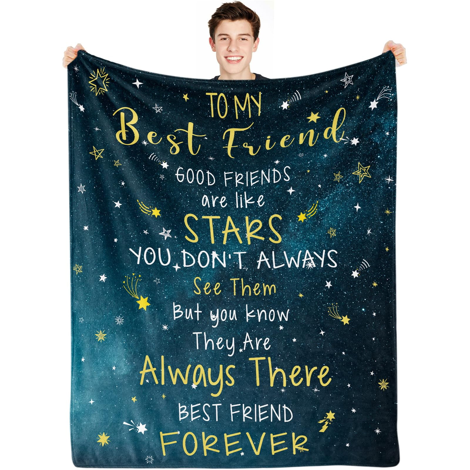 Gifts for Friends Best Friend Throw Blanket Soft Cozy To My Friend ...