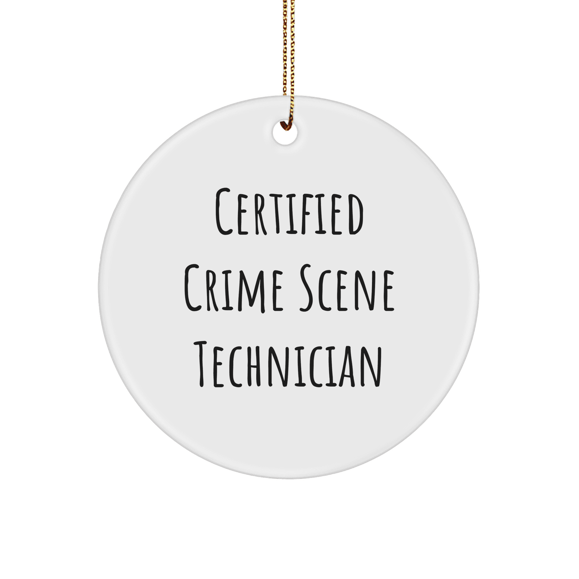 Gifts from Friends for Crime Scene Technician, Christmas Circle ...