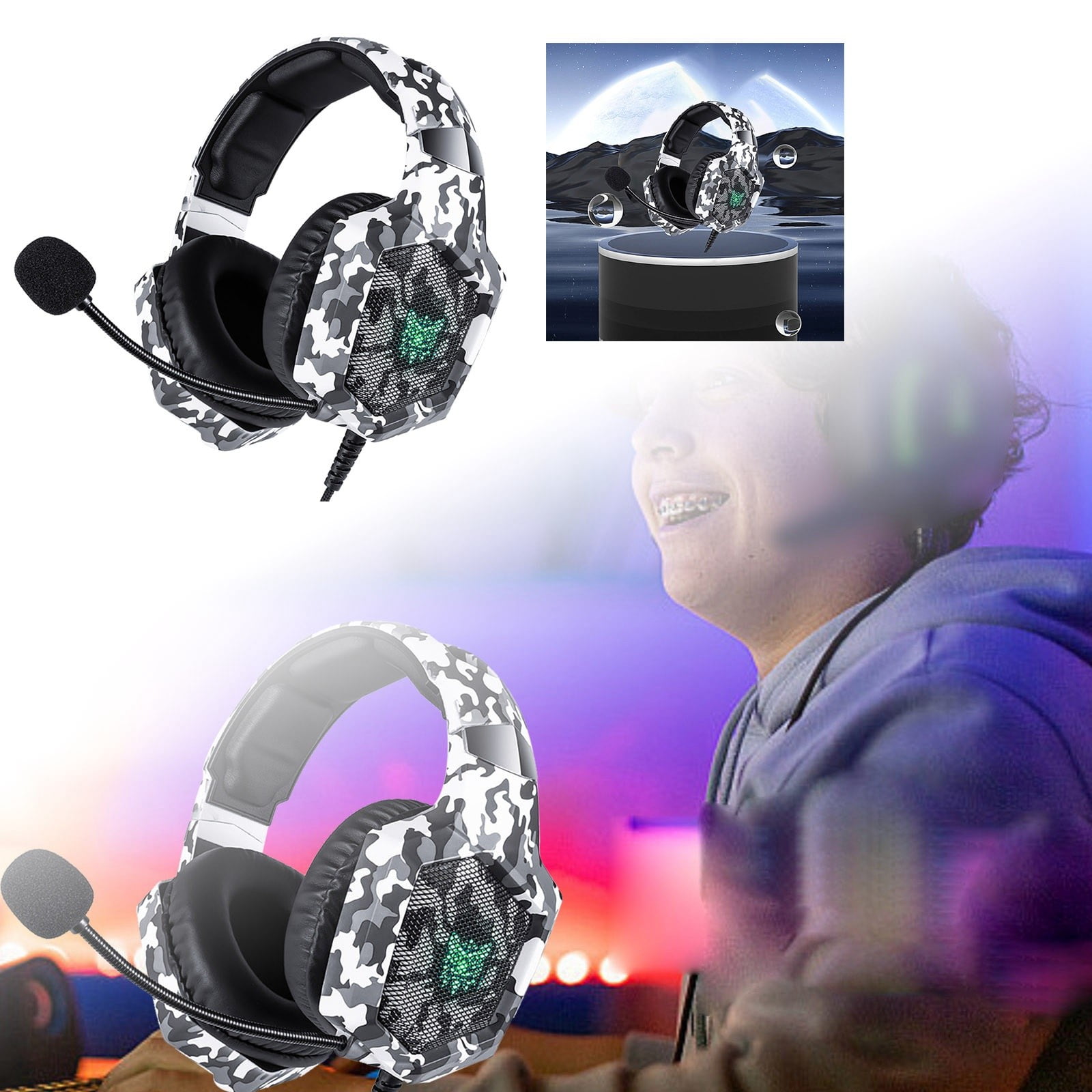 Gifts Full Of Thought Rgb Gaming Headset With Head Mounted Design For ...