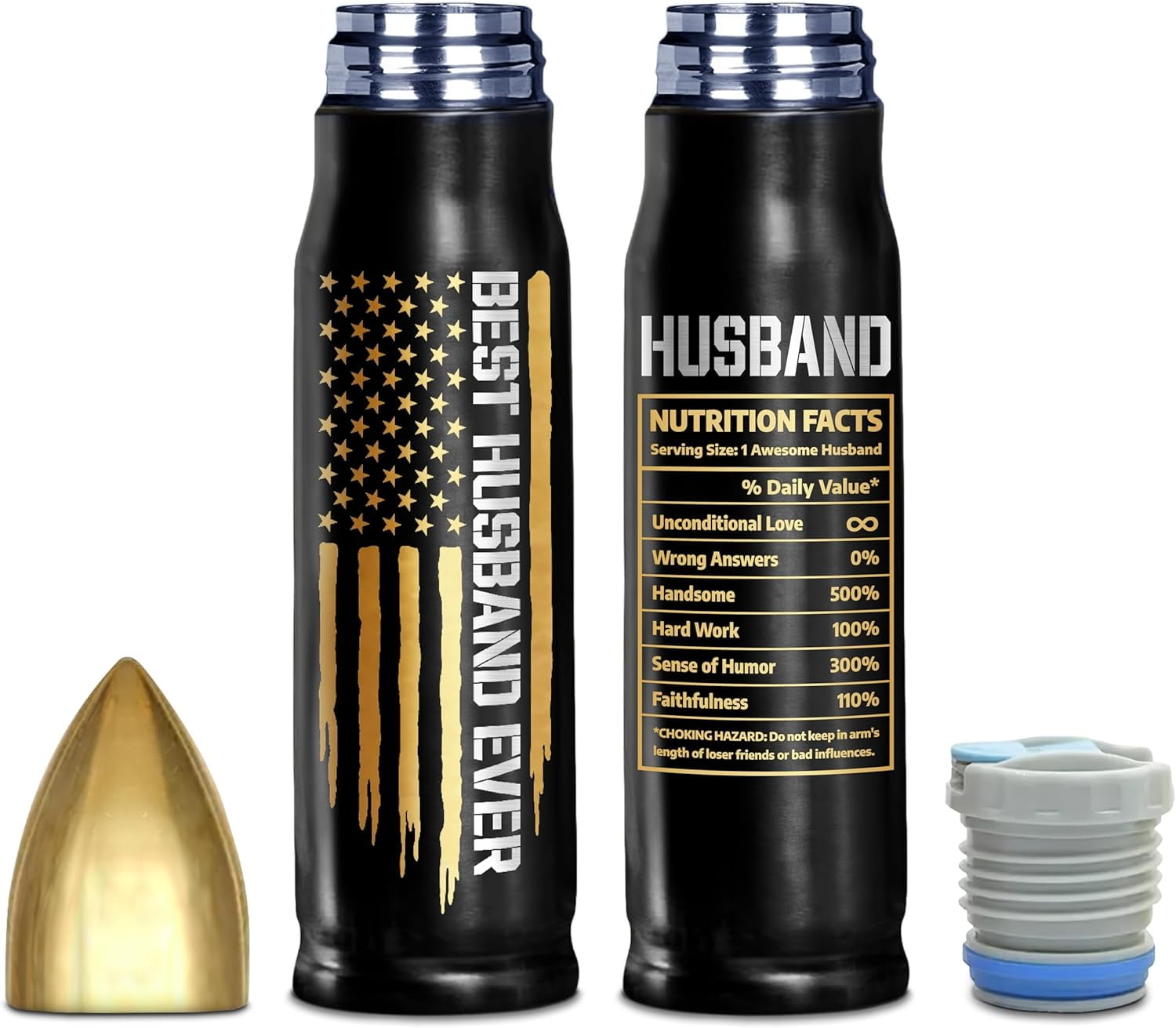 Gifts for Husband from Wife, Best Husband Ever Gifts - 17oz Bullet ...