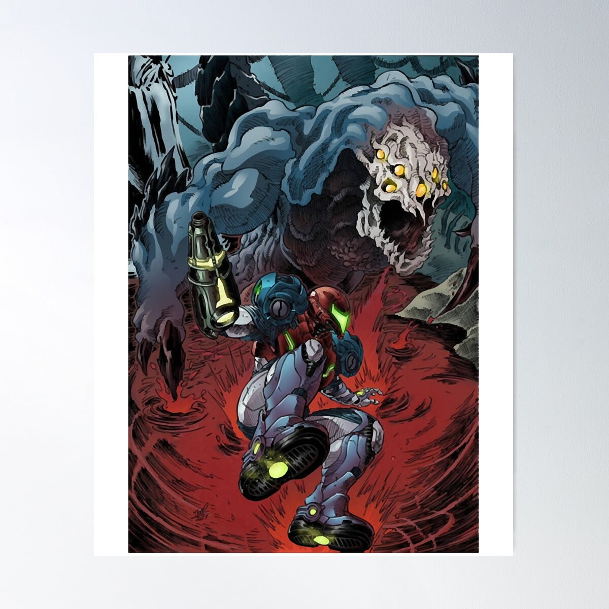 Gifts Idea Metroid Dread Artwork Poster Wall Art, Modern Wall Decor For ...