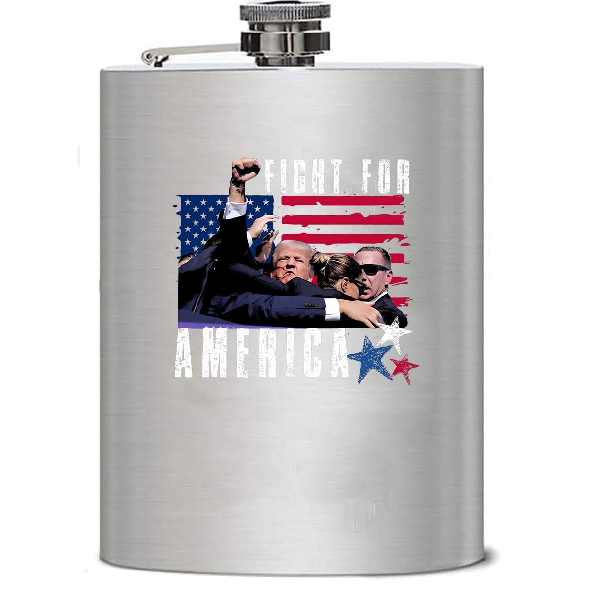 Gifts Infinity 8oz Satinless Steel Flask Donald Trump Collectibles ...