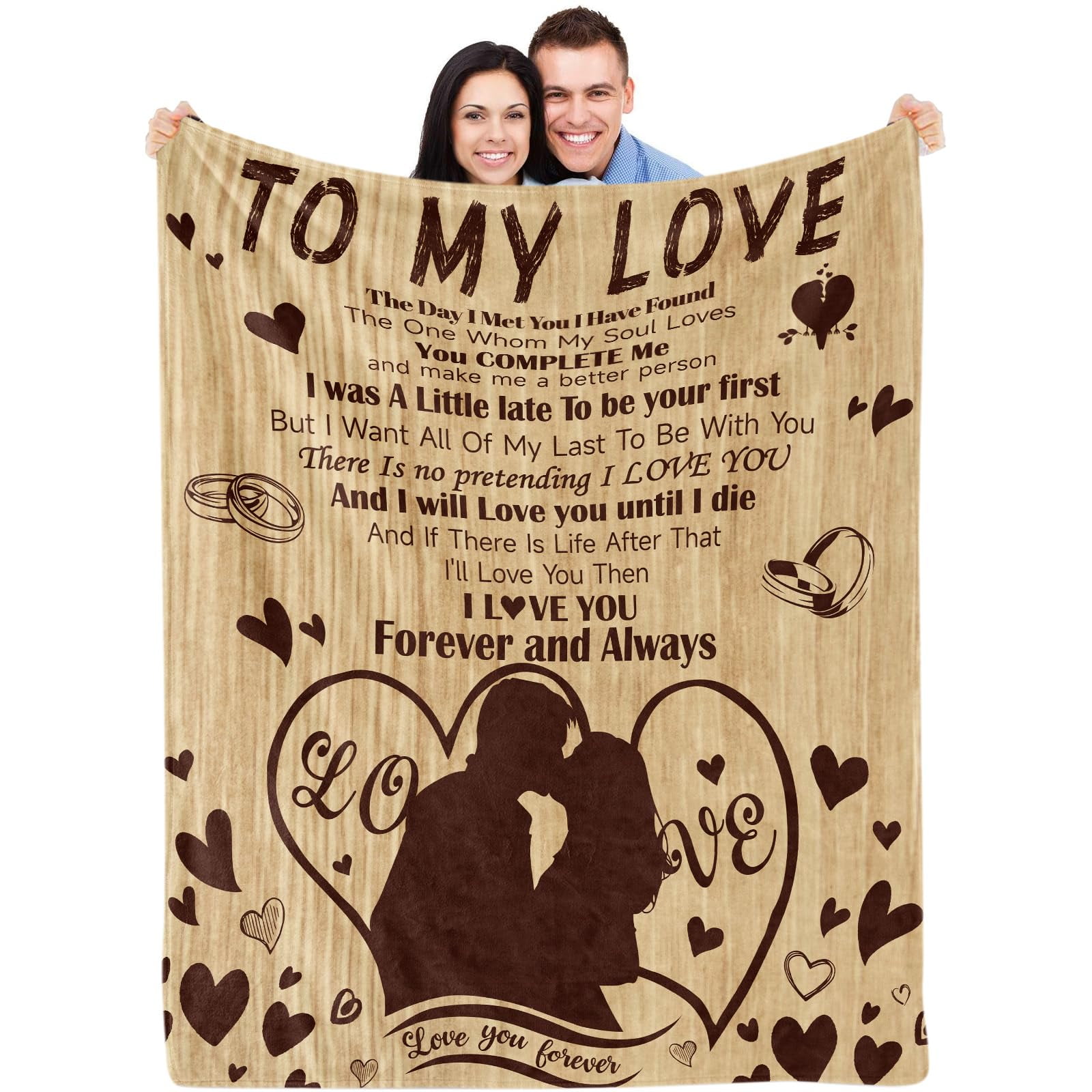 Gifts for My Love To My Love Throw Blanket for Wife Husband Boyfriend ...