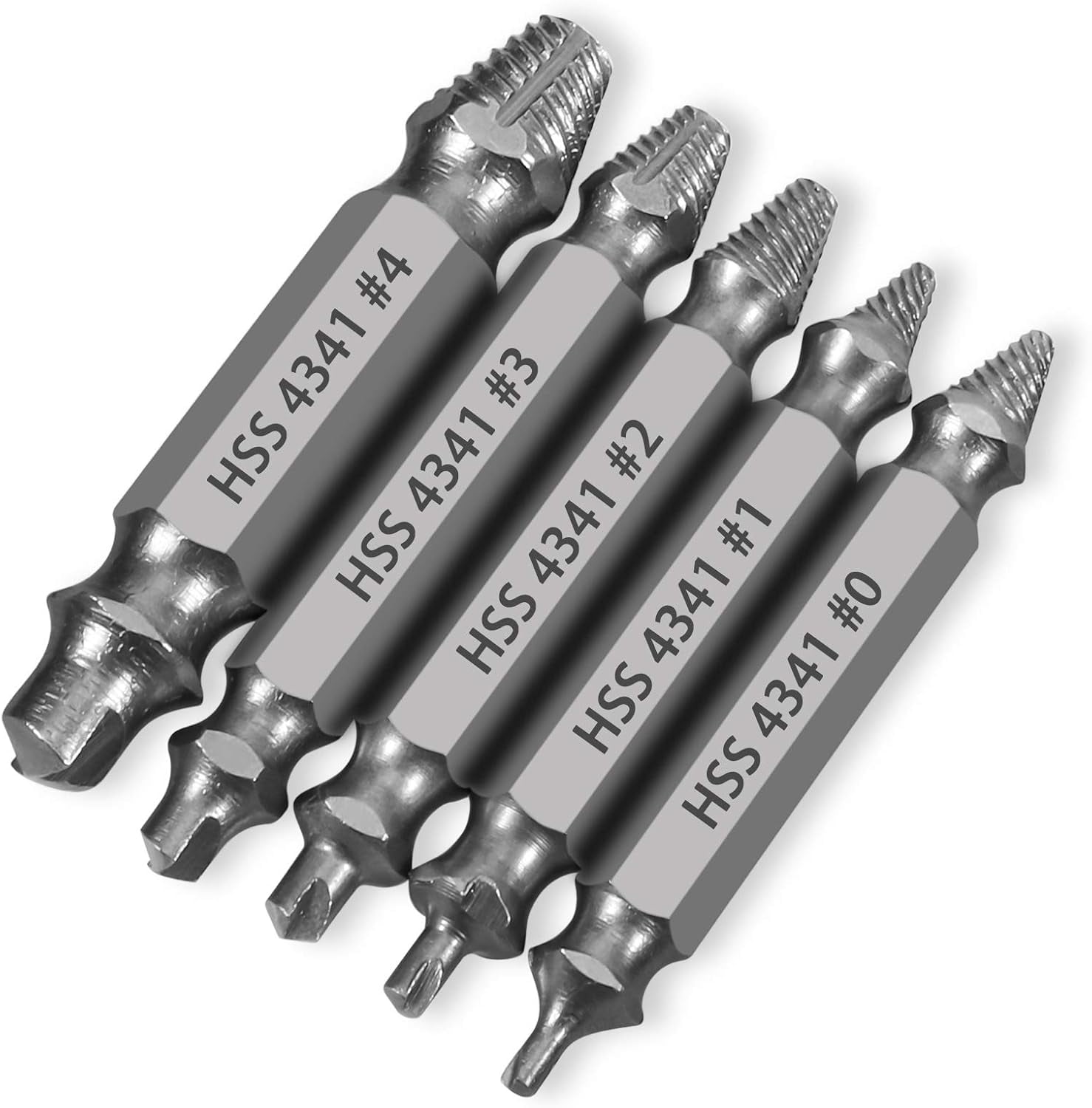 Gifts for Men, 5Pcs Titanium Damaged Screw Extractor Set - Remover for ...