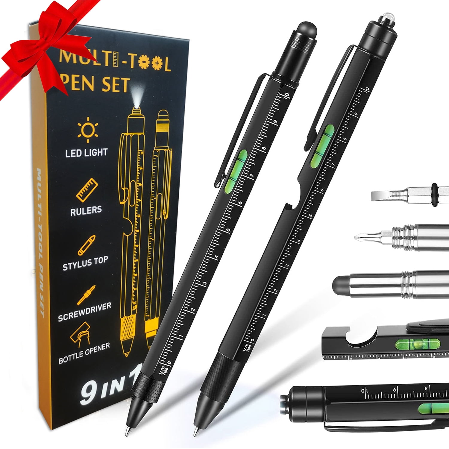 Gifts for Men, 9-in-1 Multitool Pen Set, Cool Gadget Stuff Gifts for ...