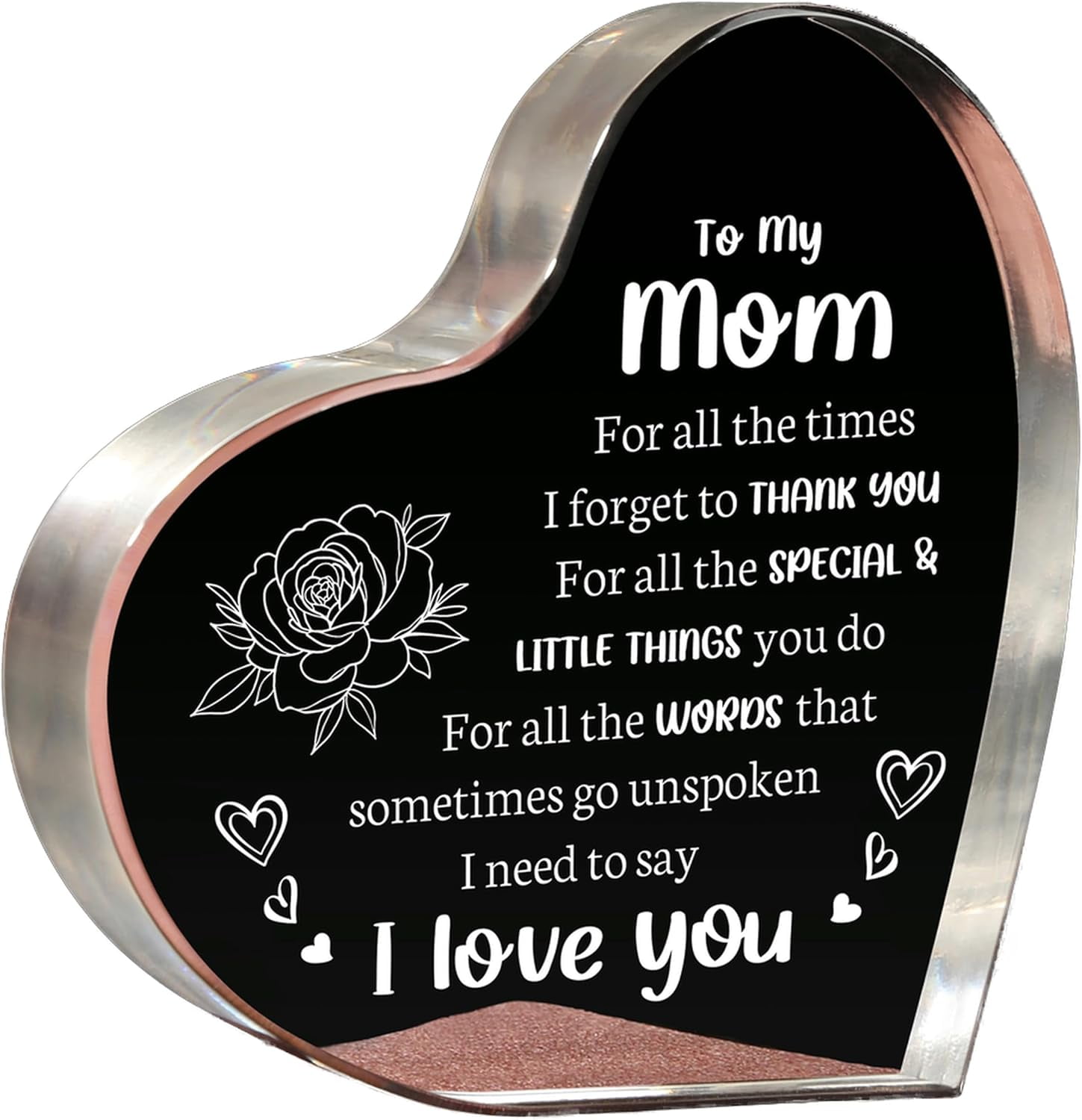 Gifts for Mom, Mom Birthday Gifts - Acrylic Keepsake 3.9x3.9 Inch - I ...