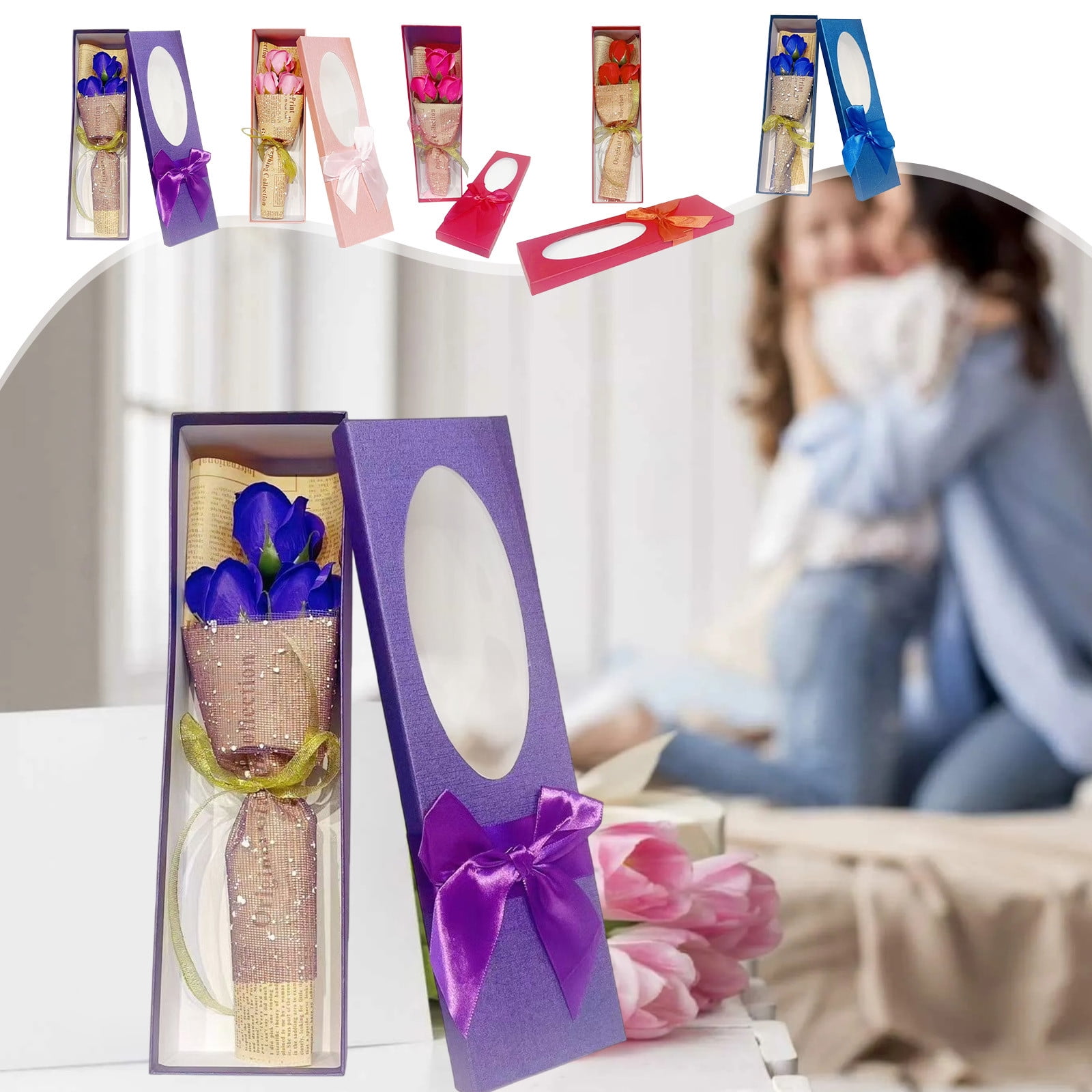 Gifts for Mom PALIFEUR Fake Flowers Soap Artificial Flowers for Outdoor ...