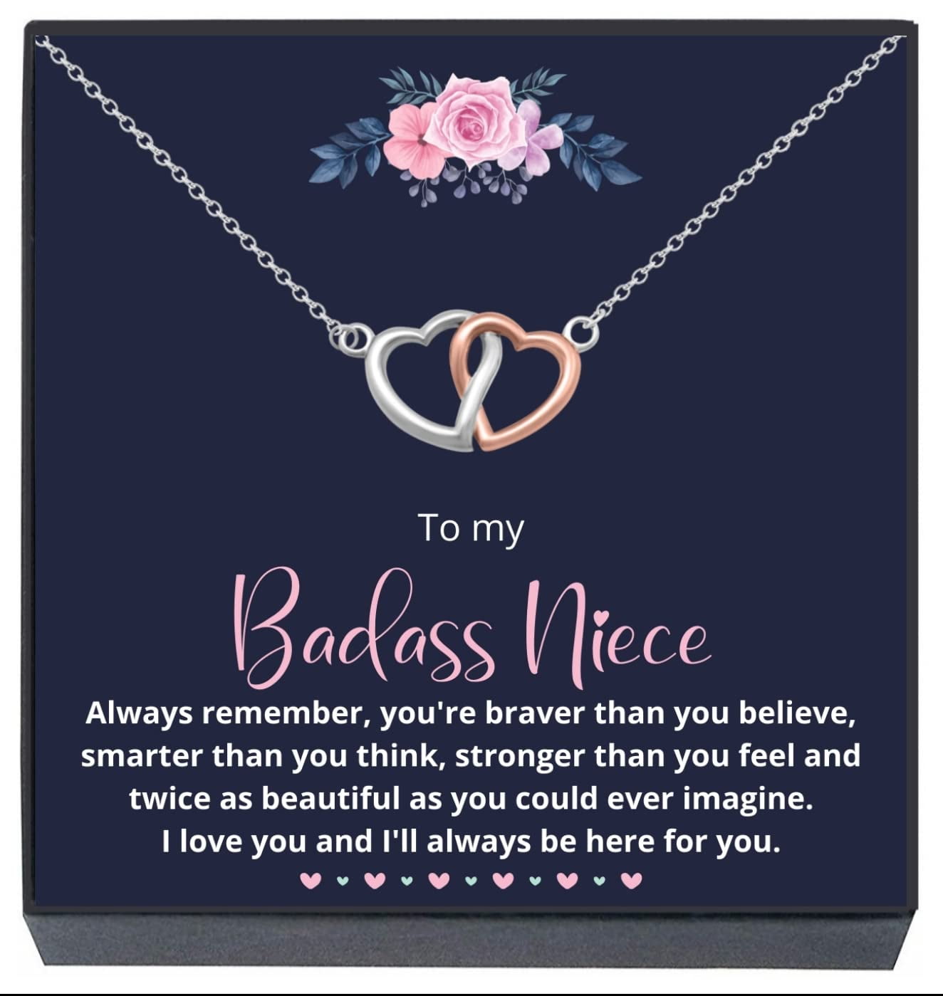 Heart Pendant Necklace Gift for Niece from Aunt, Uncle - Best Ever ...