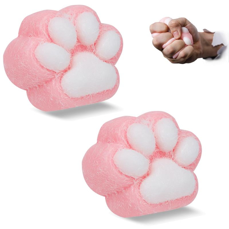 [Gifts Package] Fluffy Taba Squishy Cat Paw Squishies Cute Mochi Stress ...