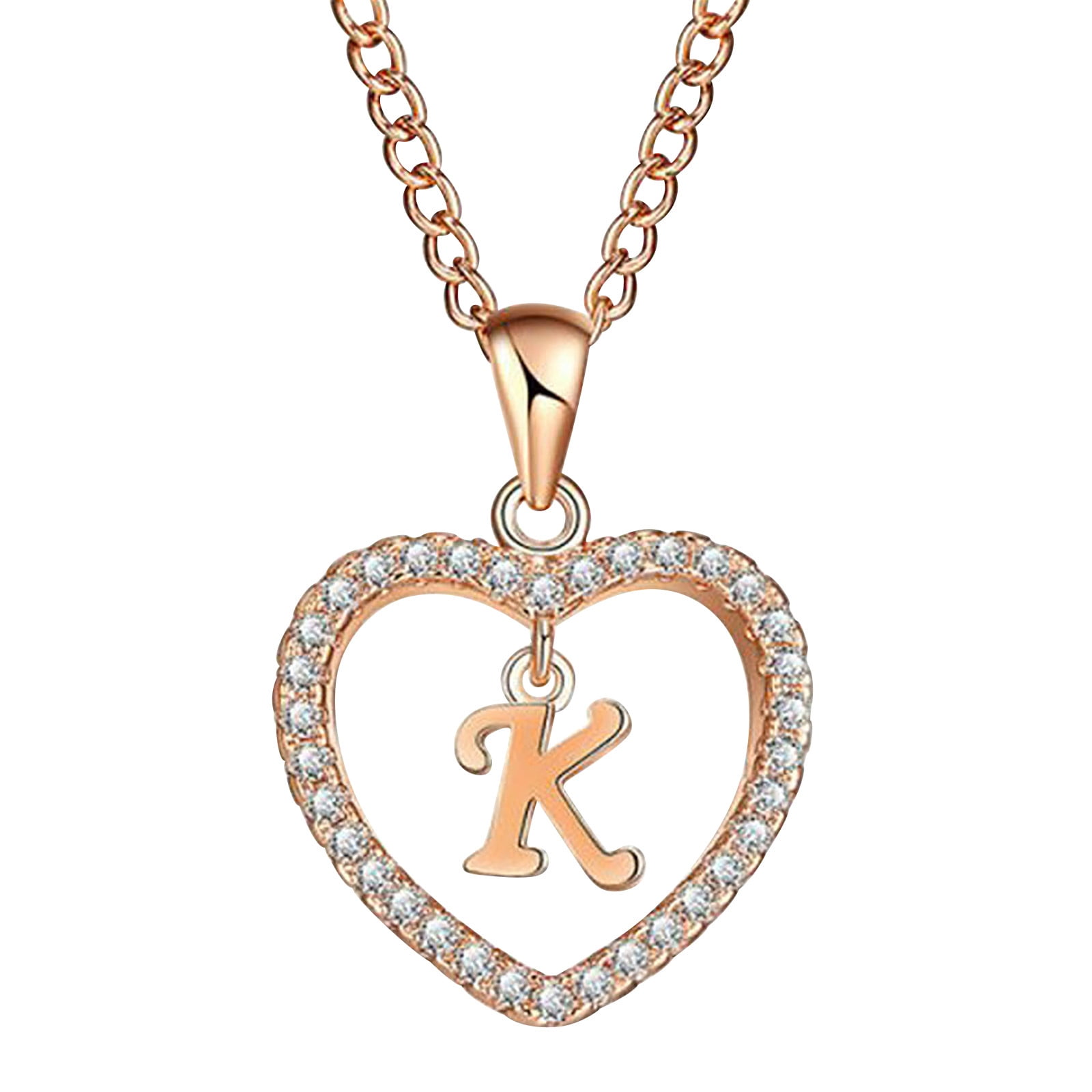 Fashion Women's 26 English Letter Name Chain Pendant Necklace, Ideal ...